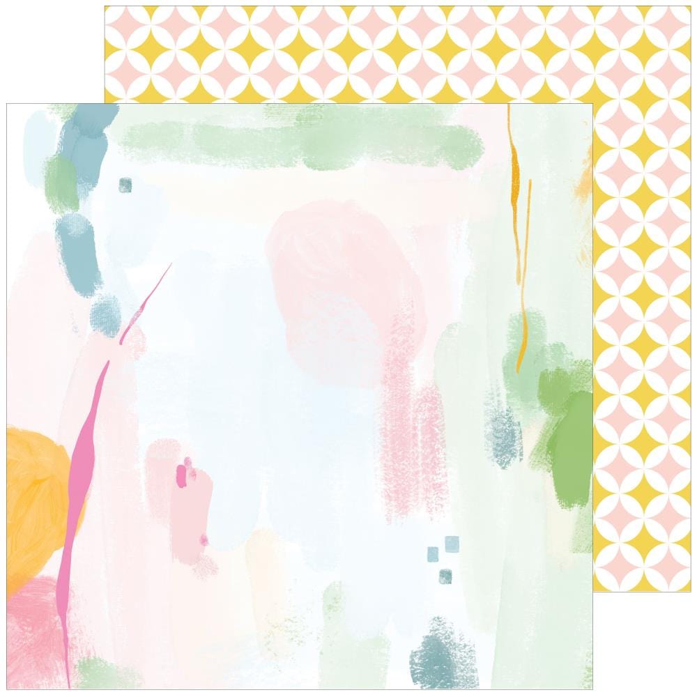 PinkFresh Spring Vibes Double-Sided Cardstock 12"X12" - Perfect Day