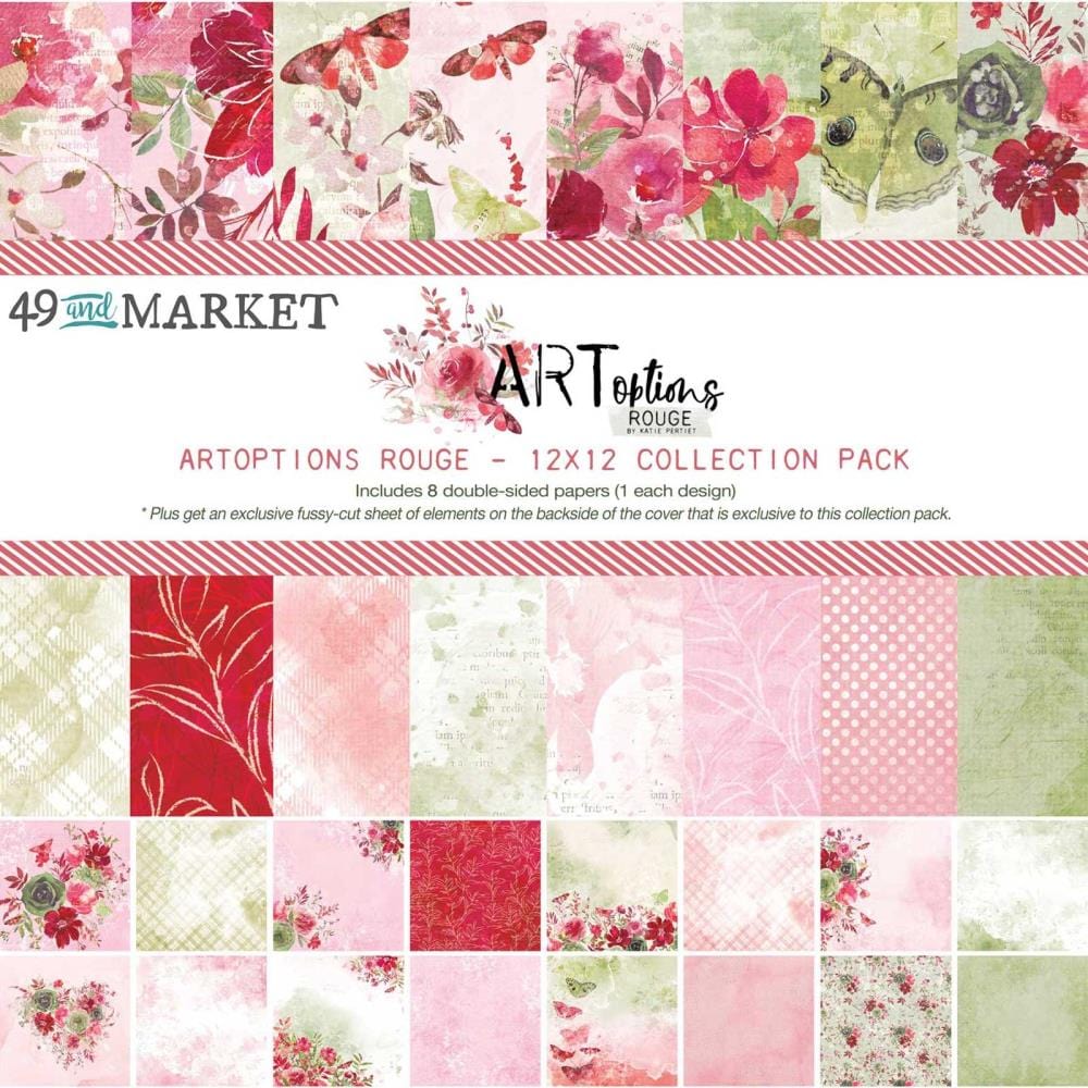 49 And Market Collection Pack 12"X12" ARToptions Rouge