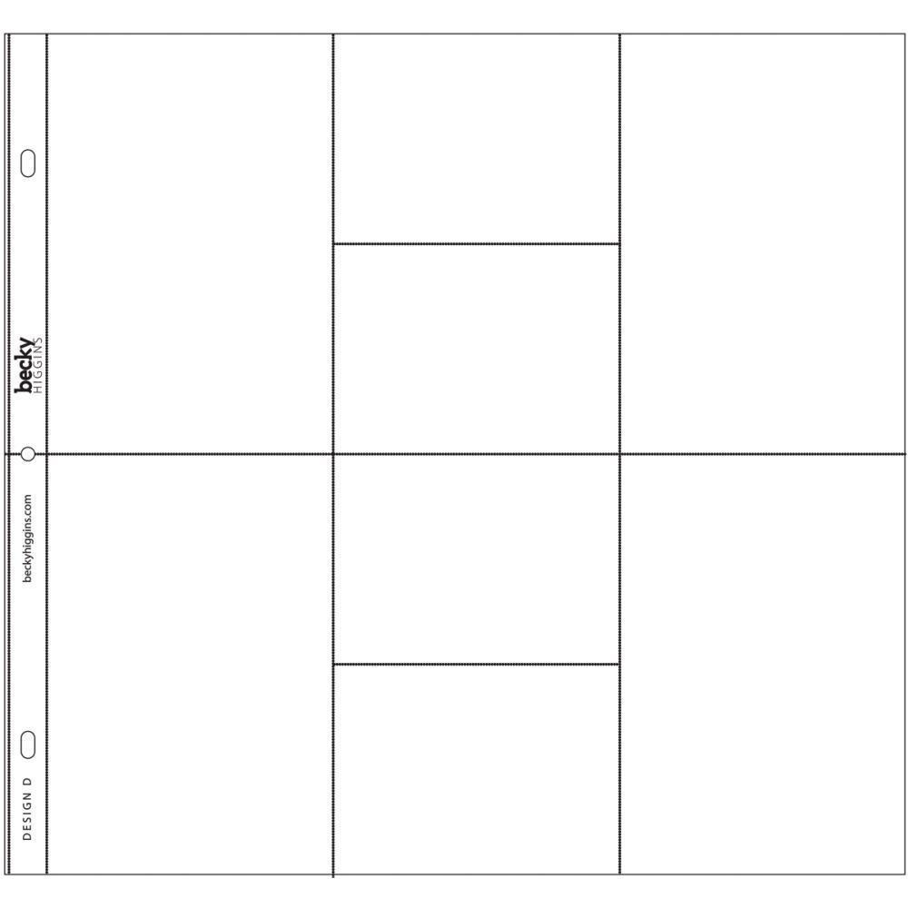 Becky Higgins Project Life Pocket Pages Design D