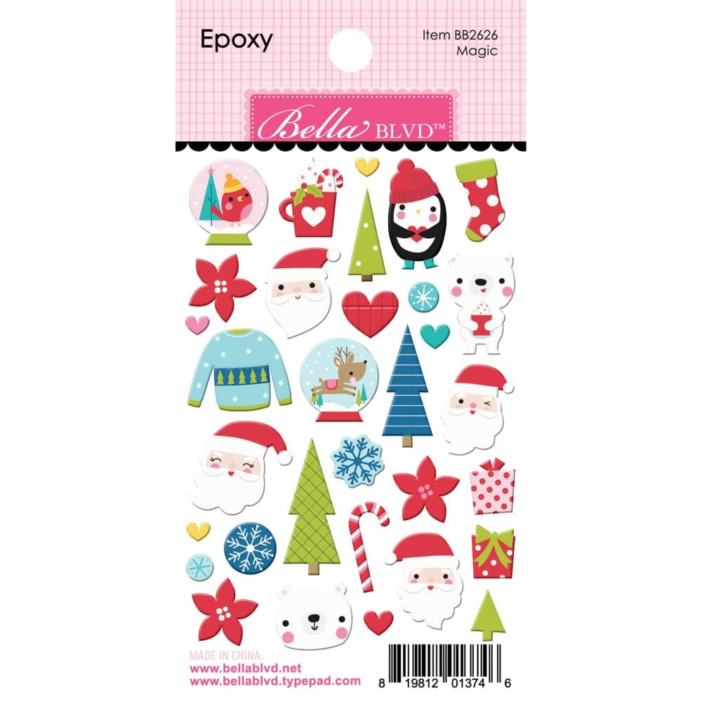 Bella Blvd The North Pole Epoxy Stickers Magic