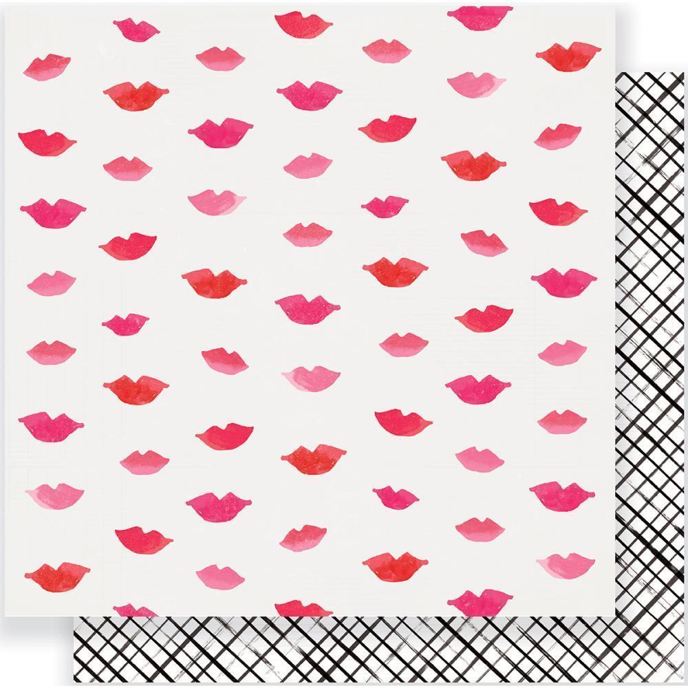 Heart Day Pucker Up Paper 12x12