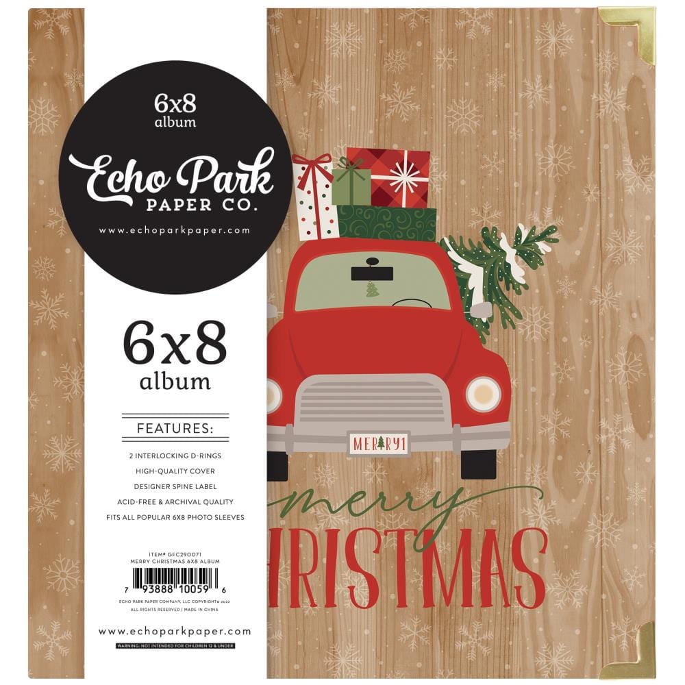 Echo Park 2-Ring Album 6"X8" Merry Christmas