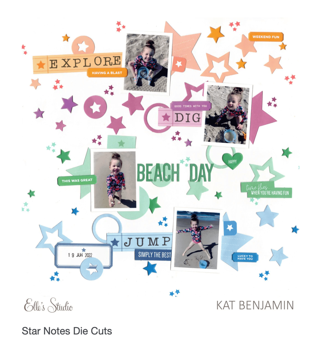 Elles Studio Star Notes Die Cuts