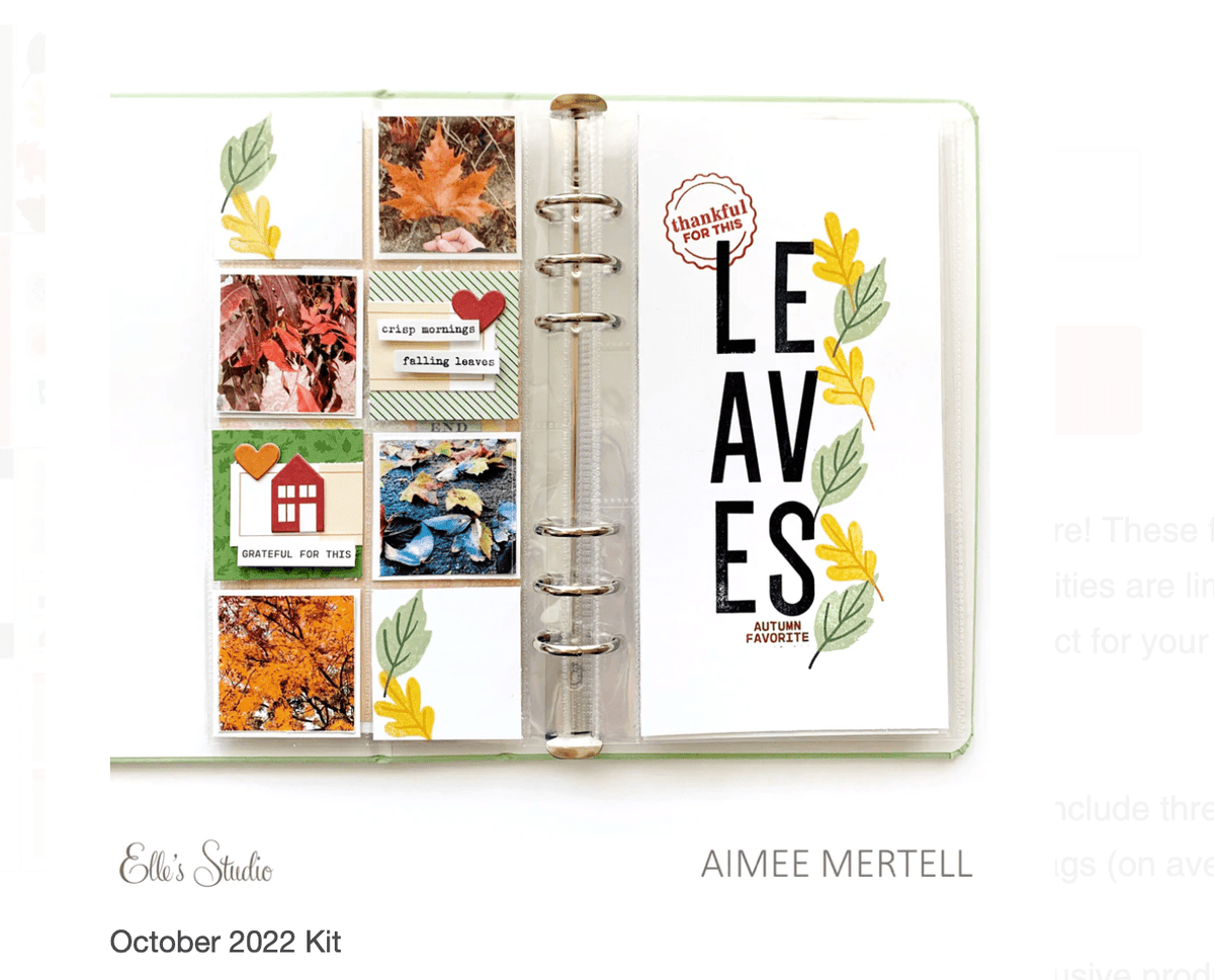Elles Studio October 2022 Kit