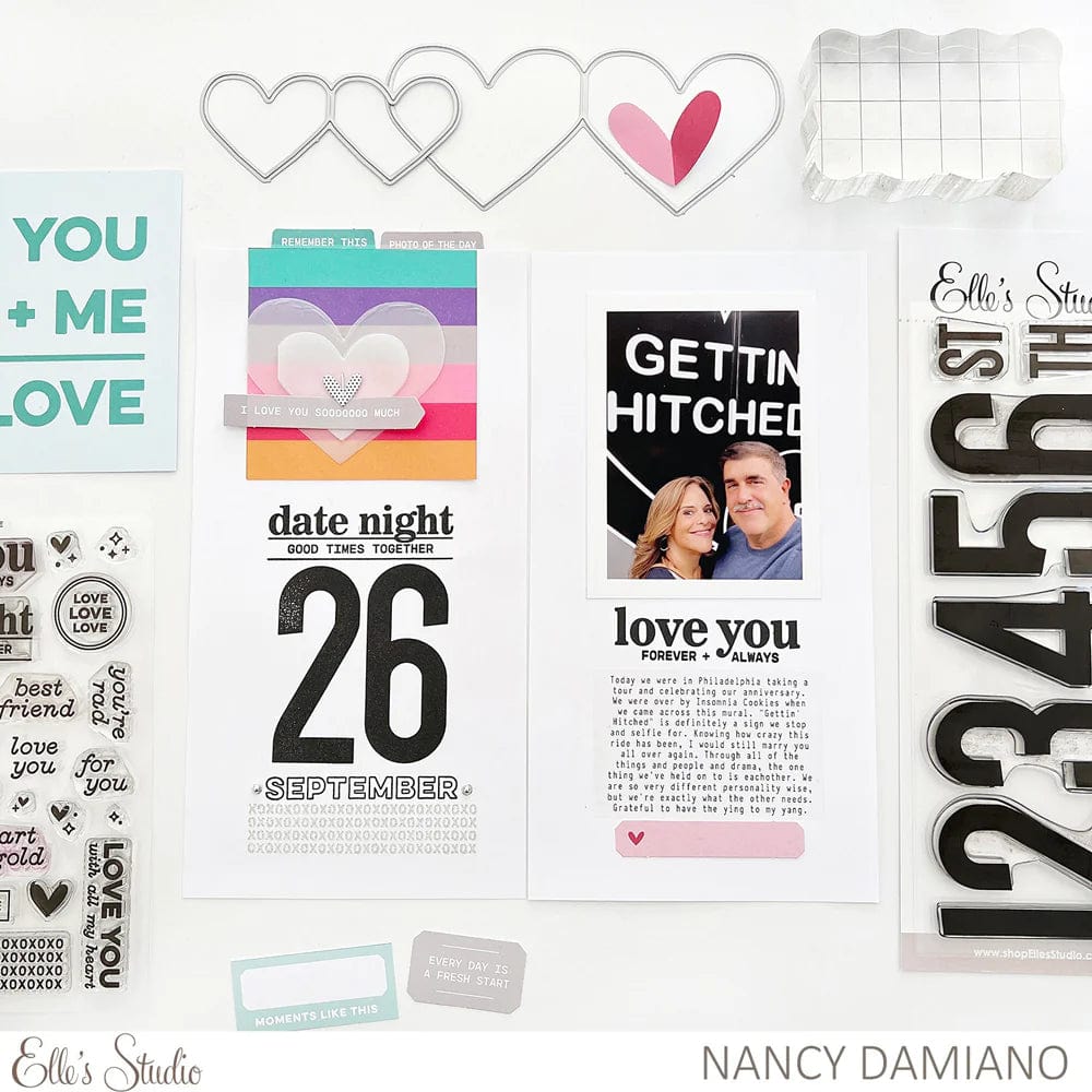 Elles Studio Jumbo Numbers Stamp