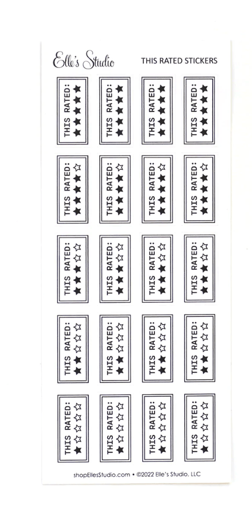Elles Studio This Rated Stickers
