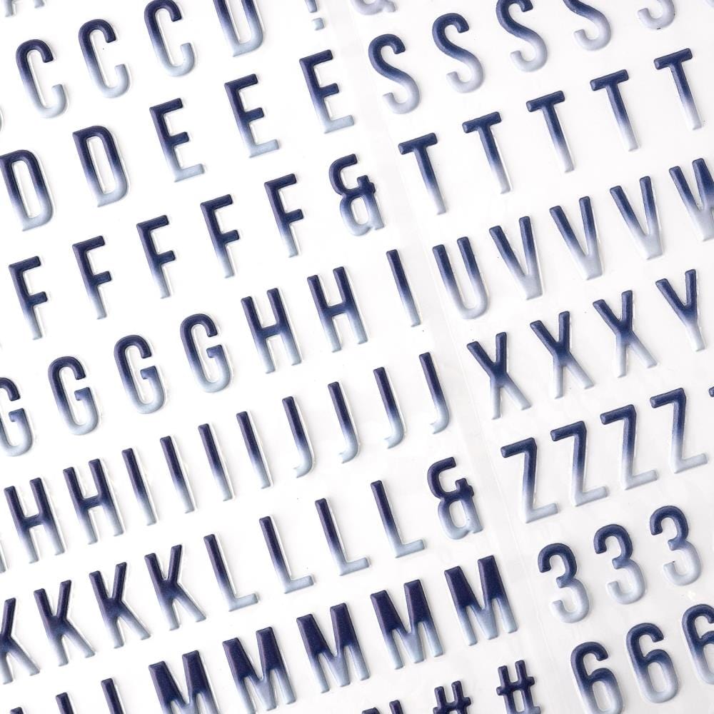 Heidi Swapp Set Sail Thickers Stickers 169/Pkg Alphabet