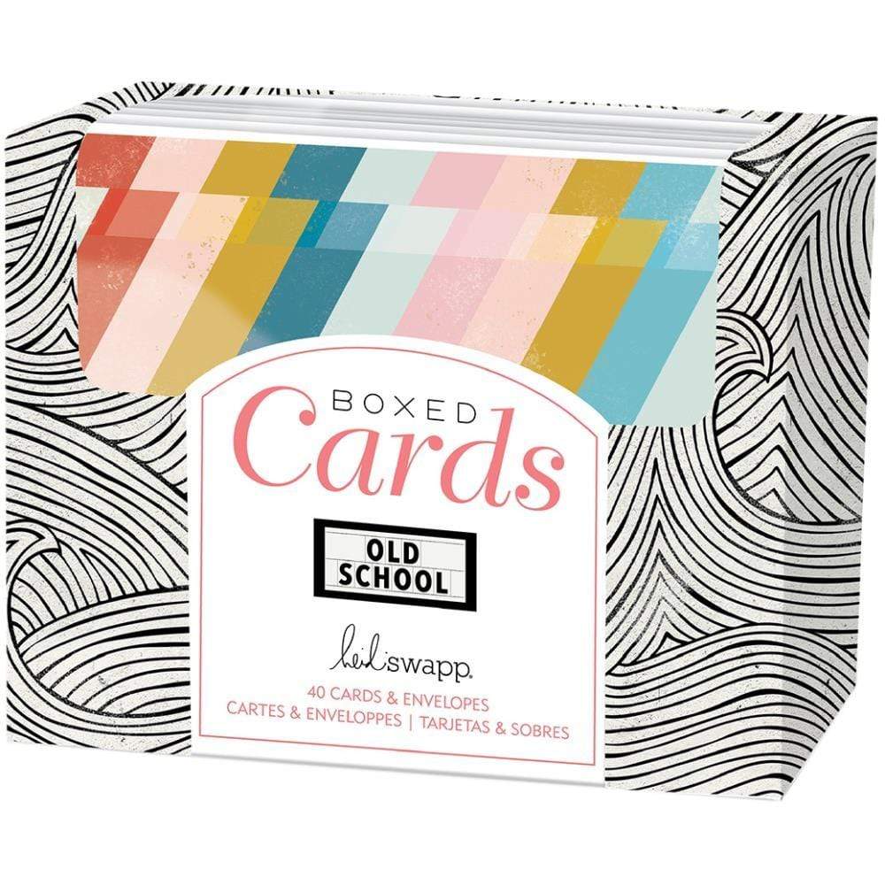 Heidi Swapp A2 Cards W/Envelopes (4.375"X5.75") 40/Box Old School