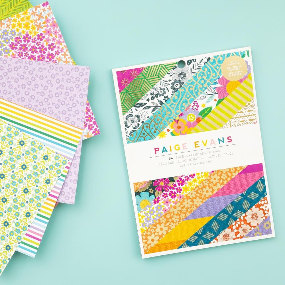 American Crafts Paige Evans Splendid Single-Sided Paper Pad 6"X8" 36/P