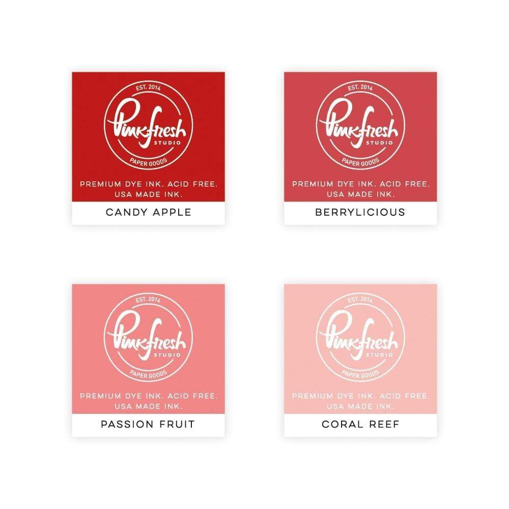 Pinkfresh Studio Premium Dye Cube Ink Pads 4 Colors - Heartbeat
