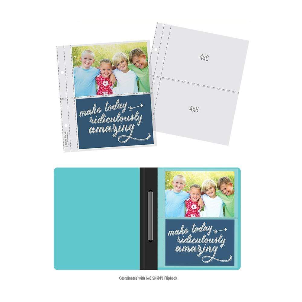 Sn@p! Pocket Pages For 6"X8" Binders 10/Pkg (4) 3"X4" Pockets