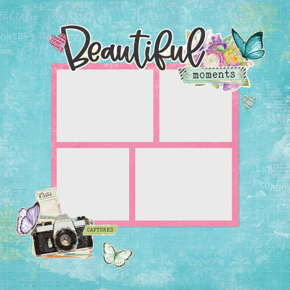 Simple Stories Simple Pages Page Pieces Simple Vintage Life In Bloom