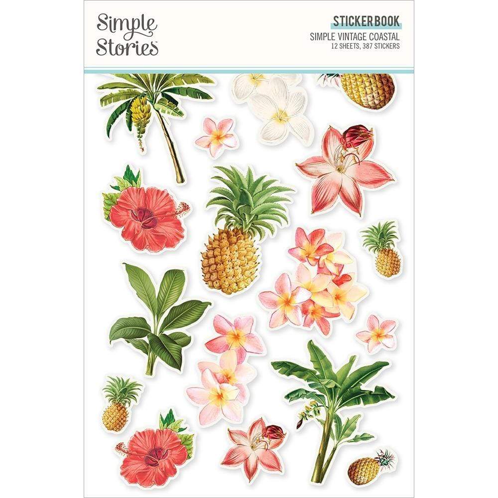 Simple Vintage Coastal Sticker Book 12/Sheets