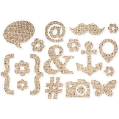 DIY Burlap Icons