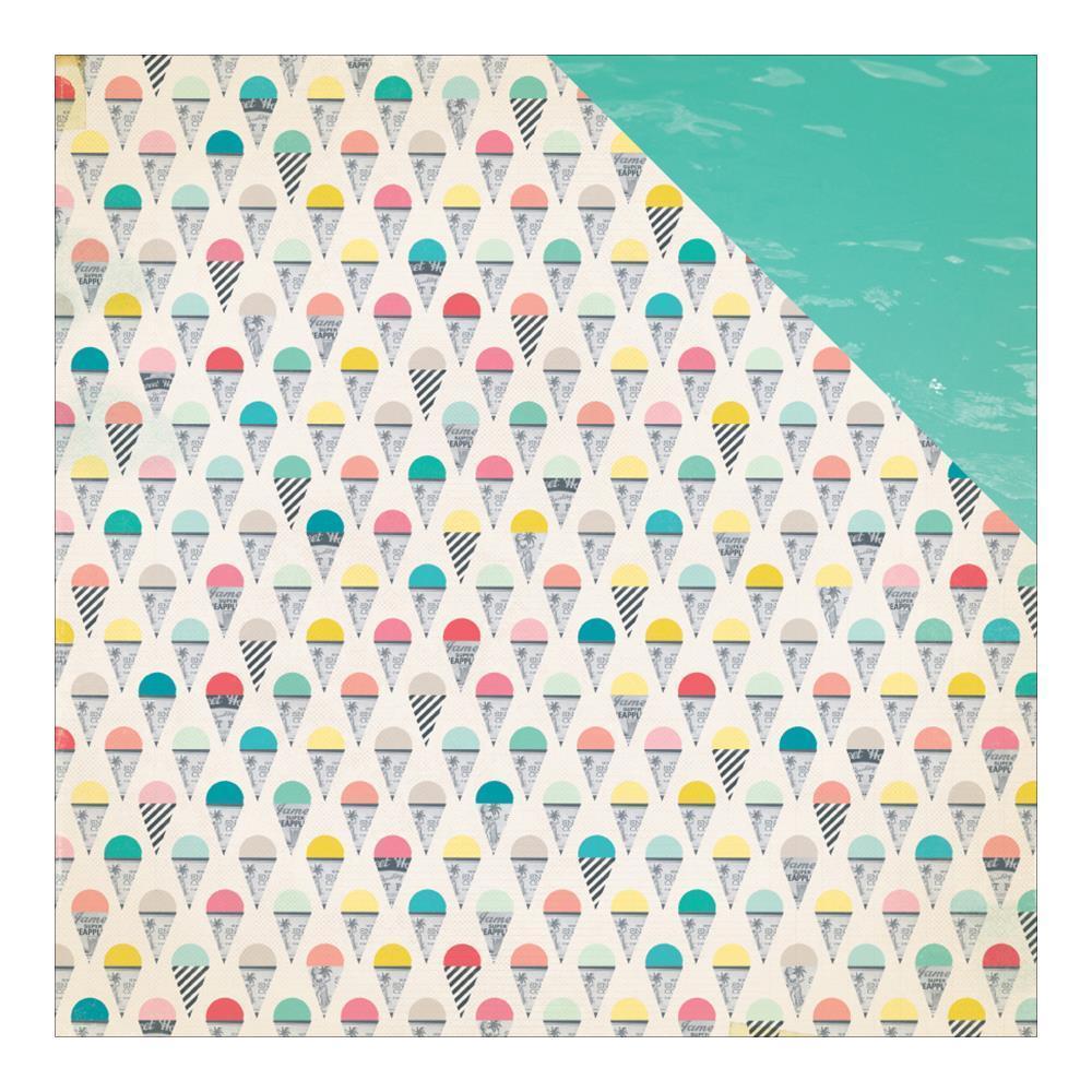 Poolside Snow Cones Paper 12x12