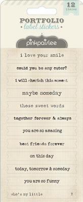 Portfolio Label Stickers