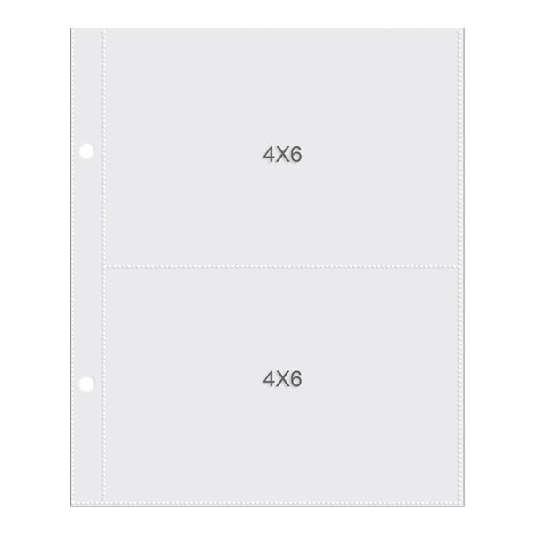 Sn@p! Pocket Pages For 6"X8" Binders 10/Pkg (2) 4"X6" Pockets