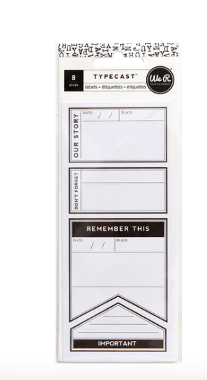 We R Memory Keepers Typecast Small Labels 8pk