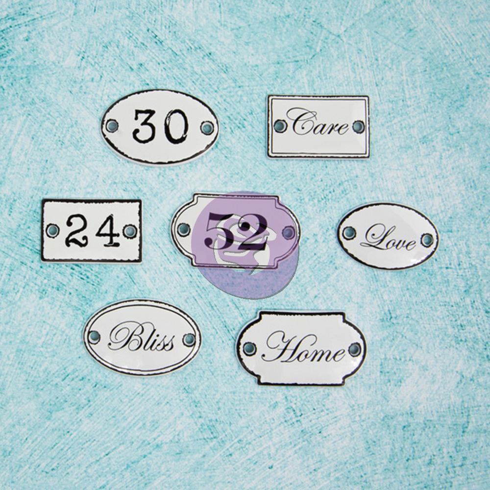 Prima Shabby Chic Metal Treasures Door Signs