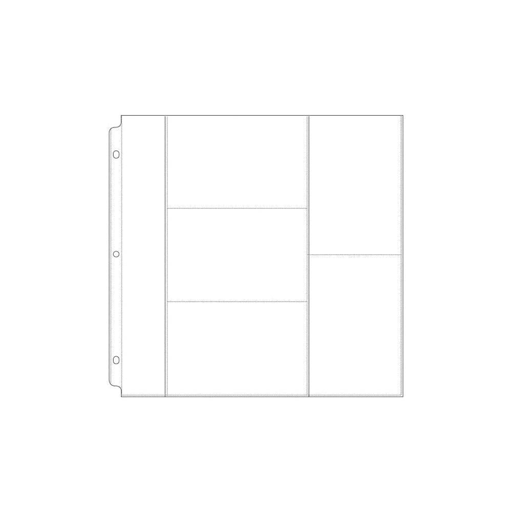 We R Memory Keepers Ring Photo Sleeves 12"X12" 10/Pkg (3) 4"X6" & (2)